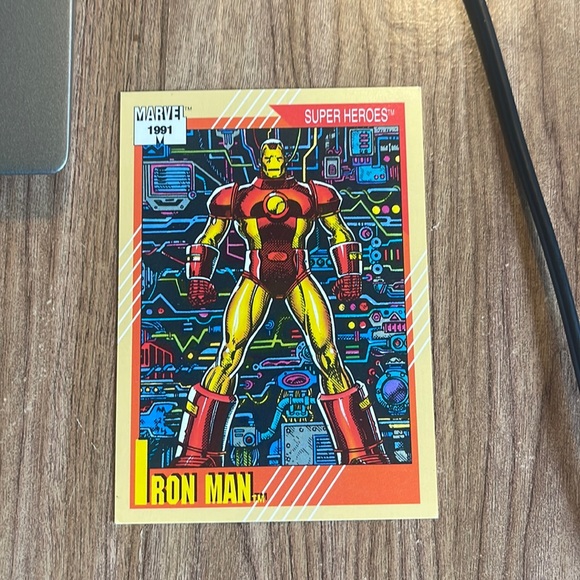 Marvel | Toys | 991 Marvel Superheroes Trading Card Iron Man | Poshmark